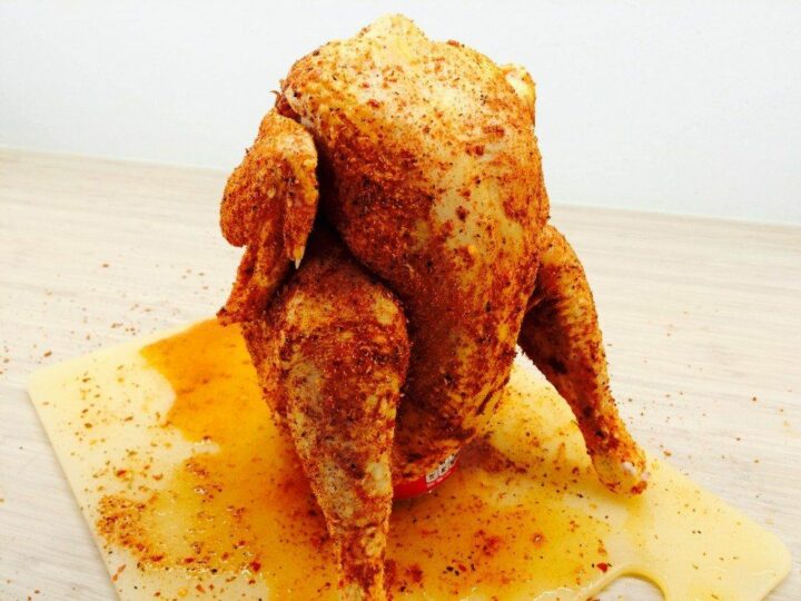 Grillkylling lavet på gasgrill (opskrift med stegetid)