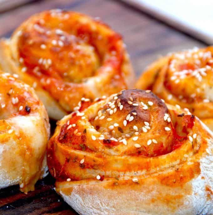 Nemme og lækre pizzasnegle med fyld