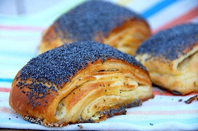 Spandauer - opskrift på wienerbrød (basser) med creme - Madens Verden