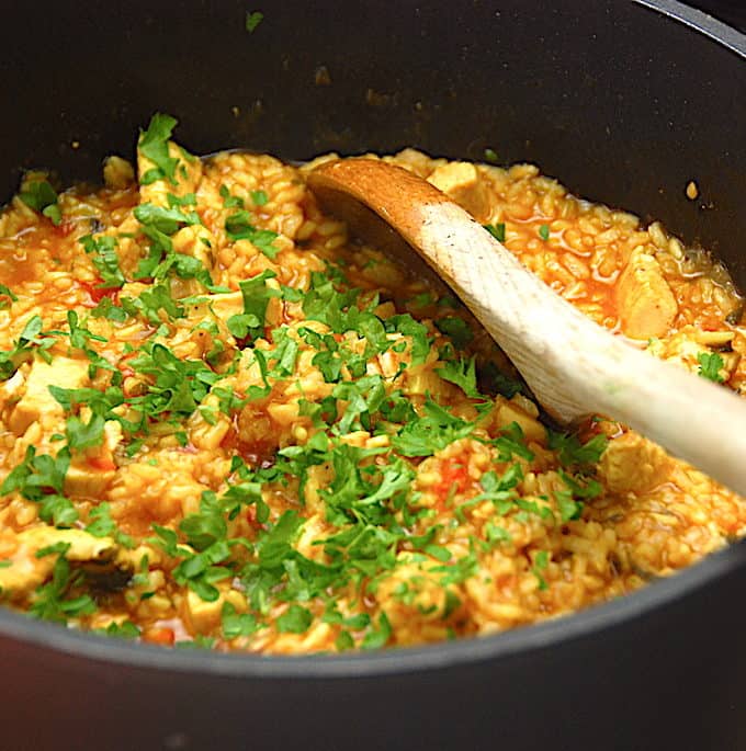 One pot kylling med ris (opskrift med det hele i en gryde)