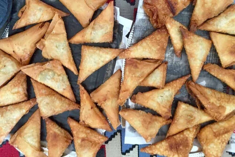 Samosa - sprøde med krydret kartoffelfyld
