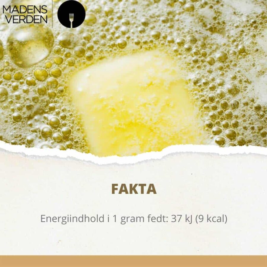 Fakta om fedt - sundhed og anbefalinger - Madens Verden