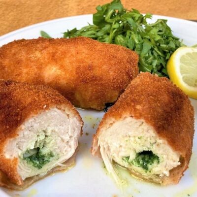 Kyllingeroulade - kylling ballotine med svampe