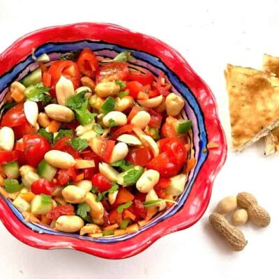 Indisk salat med peanuts - super lækker