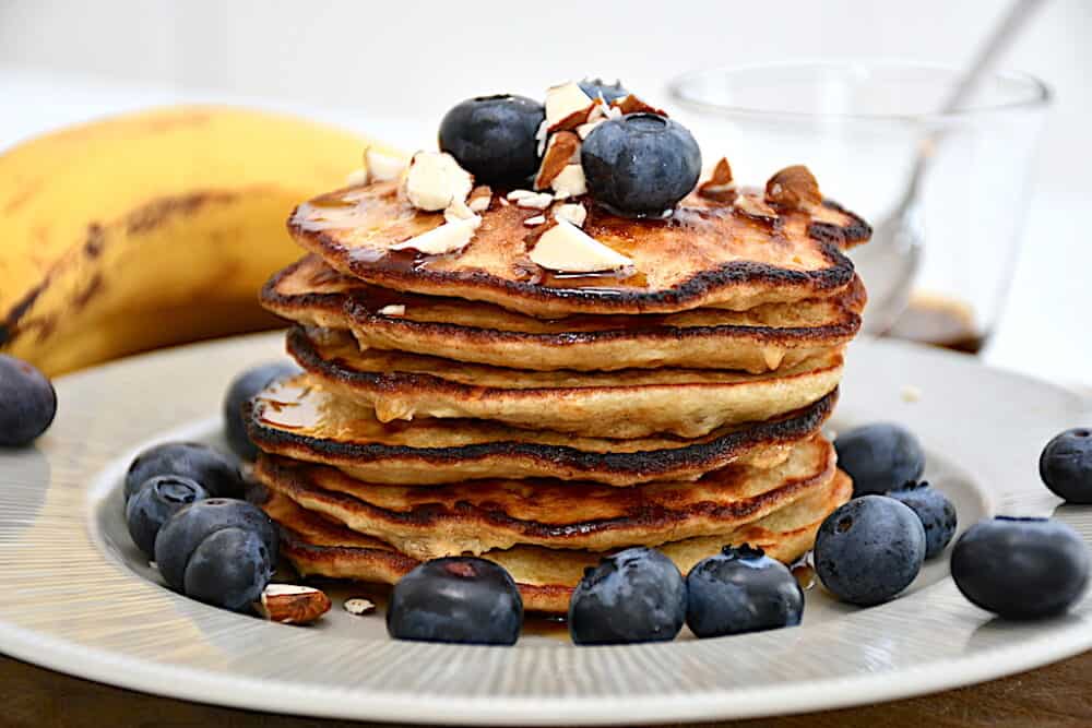 Bananpandekager (de sunde med banan og havregryn)