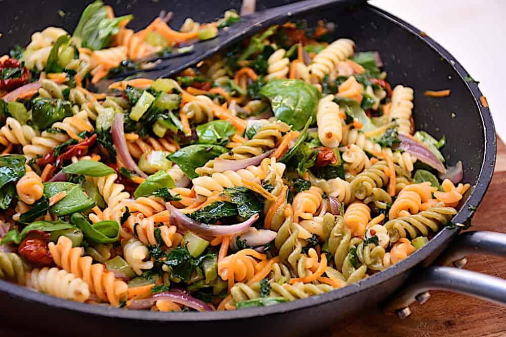 Vegansk pastaret med masser af smag