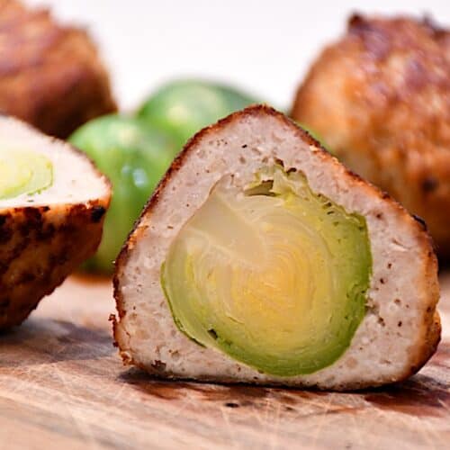 Farserede rosenkål - lækker opskrift på rosenkål pakket ind i fars