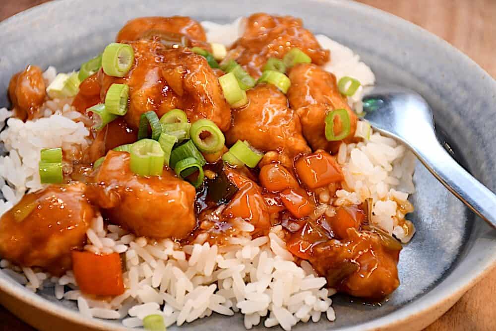 General Tso's kylling - nem opskrift på kinesisk kylling med ris
